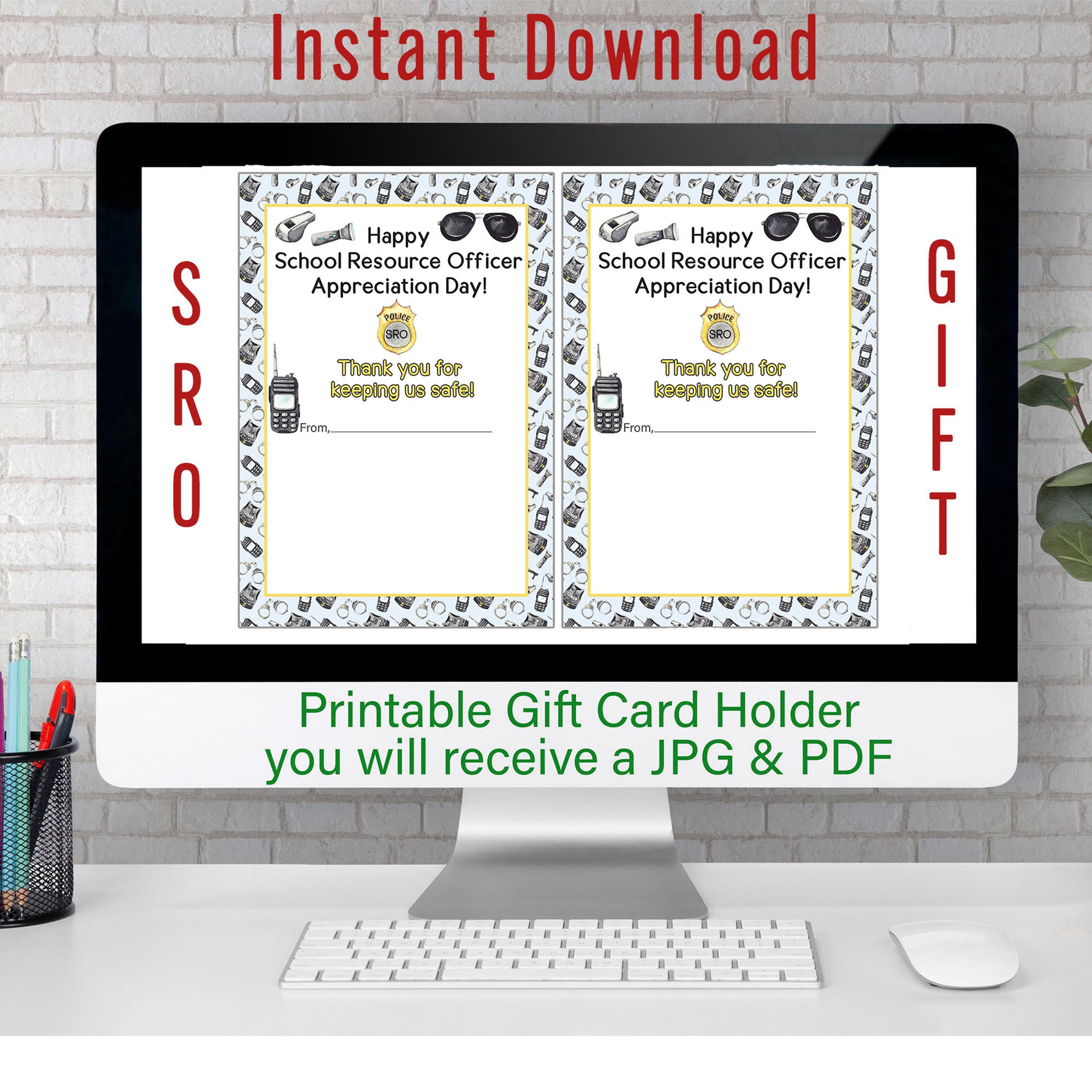 Officer Appreciation Card, Resource Officer Card, School Resource ...