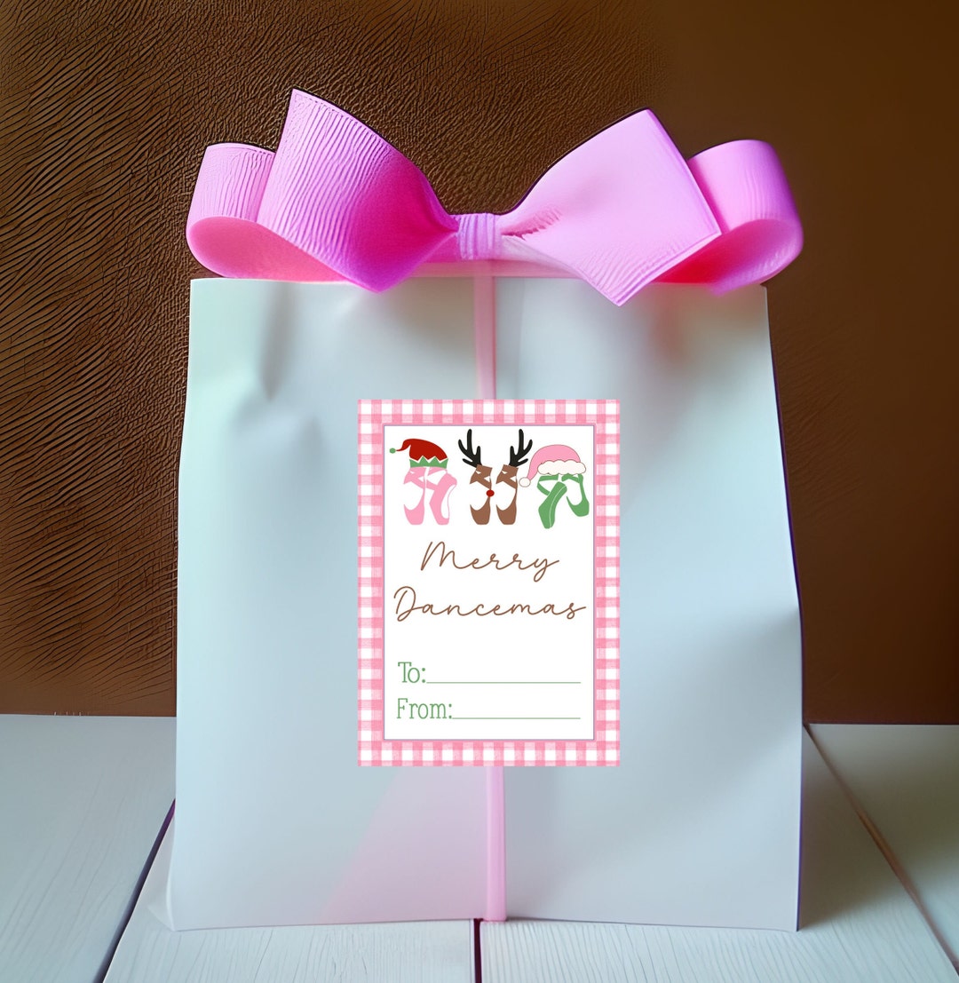 Printable Merry Dancemas Gift Tags, Gift Tags for Dance, Treat Bag Tags ...