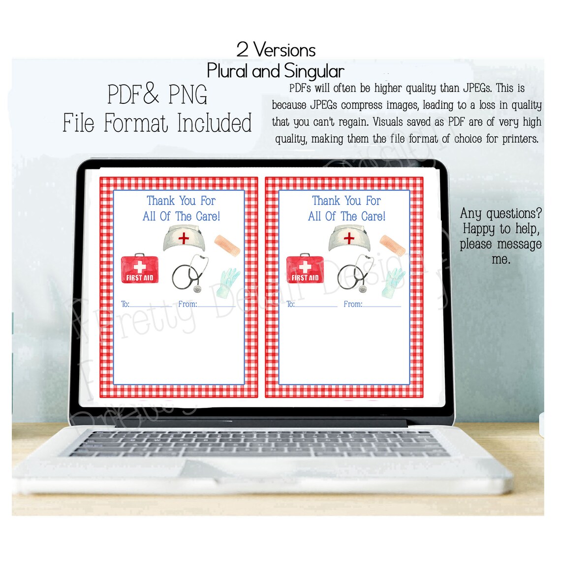 PRINTABLE School Nurse Thank You Gift Card Holder, Gift for Nurse ...