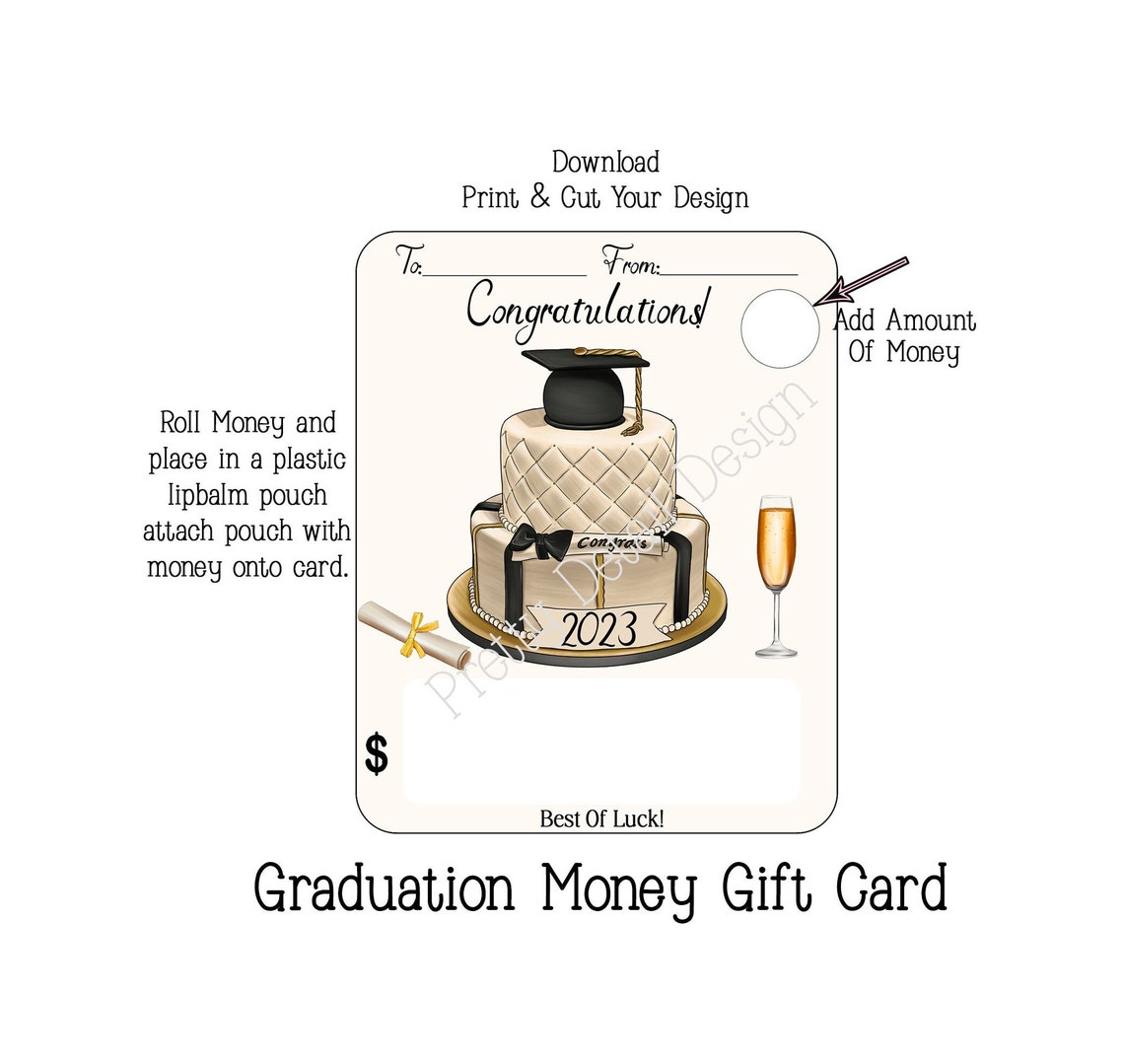 Graduation Money Card Holders, Printable Instant Download, Gift for ...