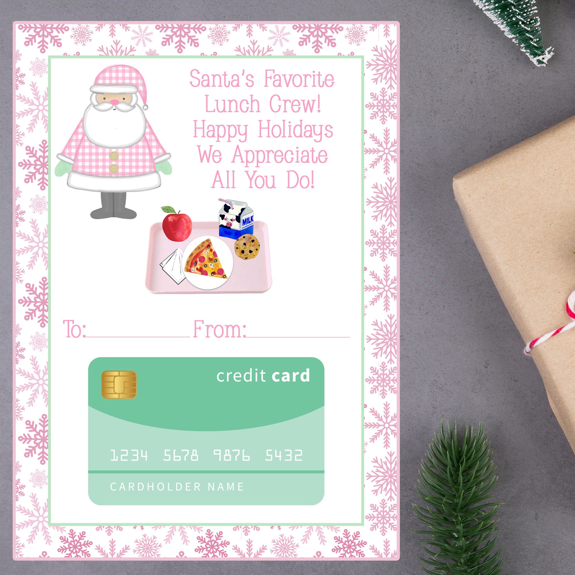 Christmas Lunch Team Gift, Christmas Lunch Lady, Lunch Lady Gift ...