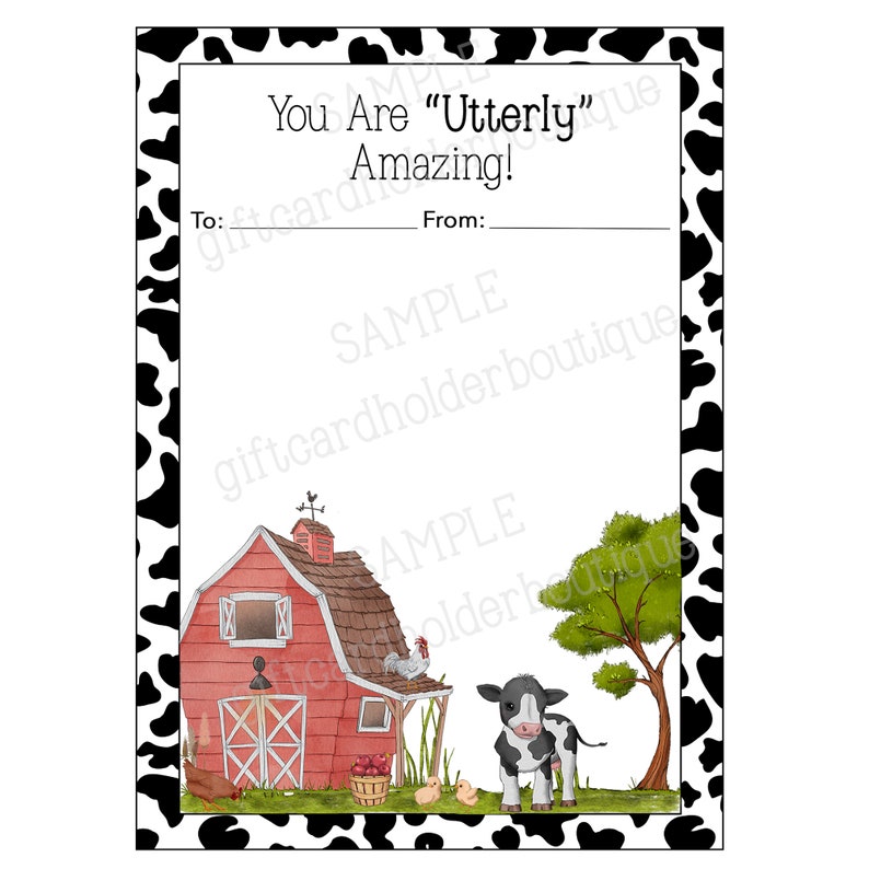 INSTANT DOWNLOAD | Thank You for Being Utterly Amazing Amazon Gift Card ...