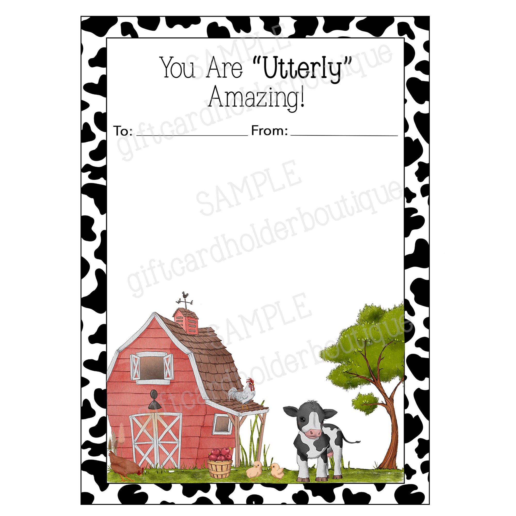 INSTANT DOWNLOAD | Thank You for Being Utterly Amazing Amazon Gift Card ...
