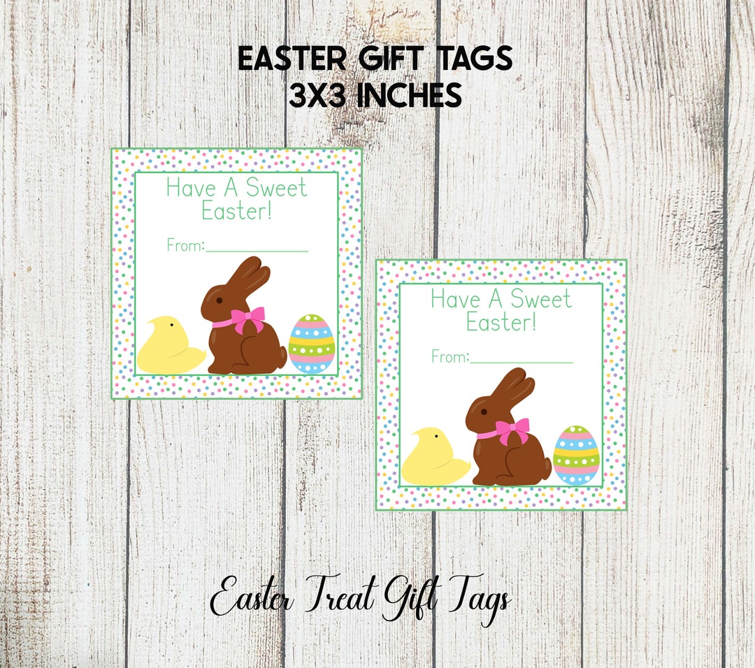 Easter Tags. Easter Cookie Card. Easter Cookie Tags. Printable Cookie ...
