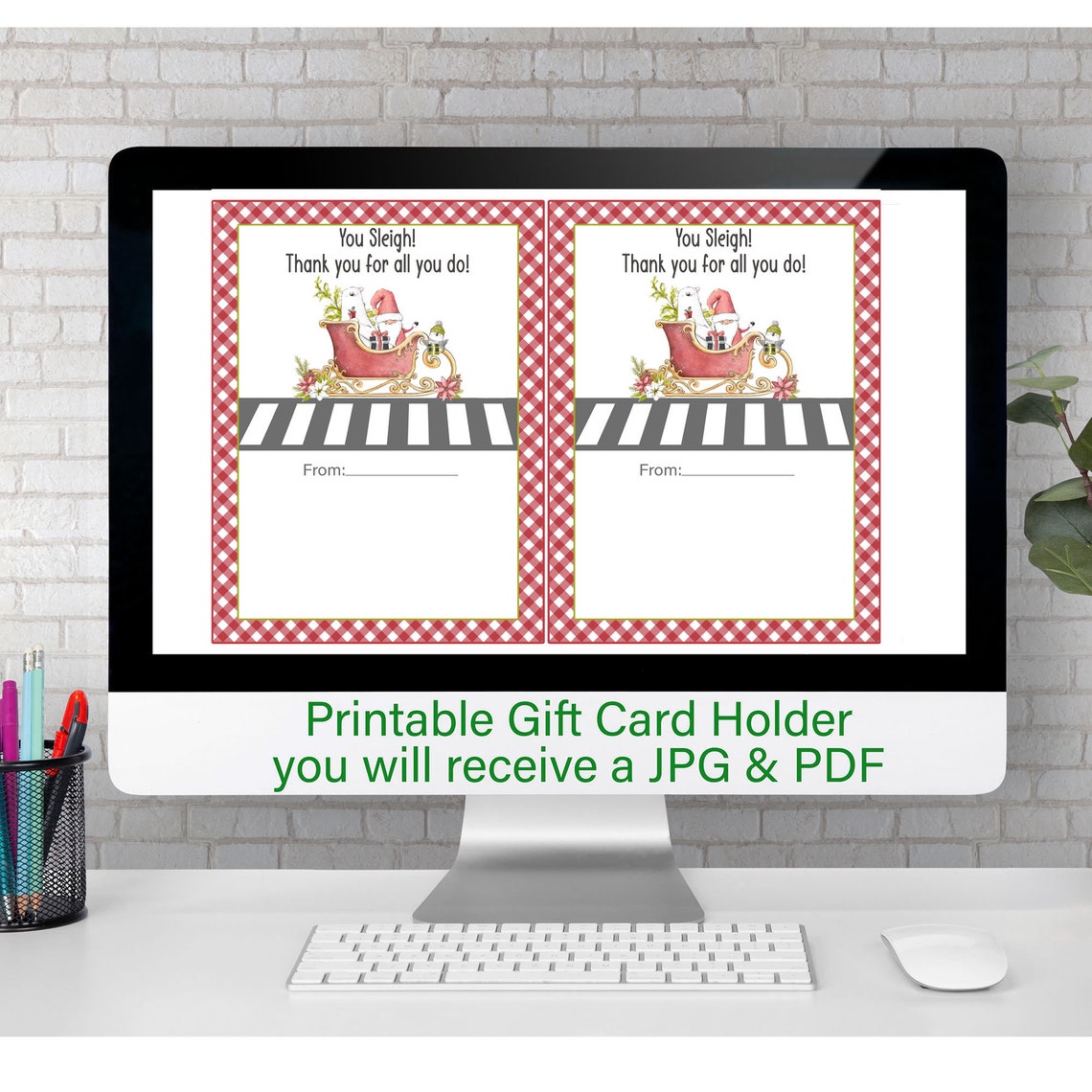 PRINTABLE Crossing Guard Christmas Gift Card Holder, Gift for Crossing ...