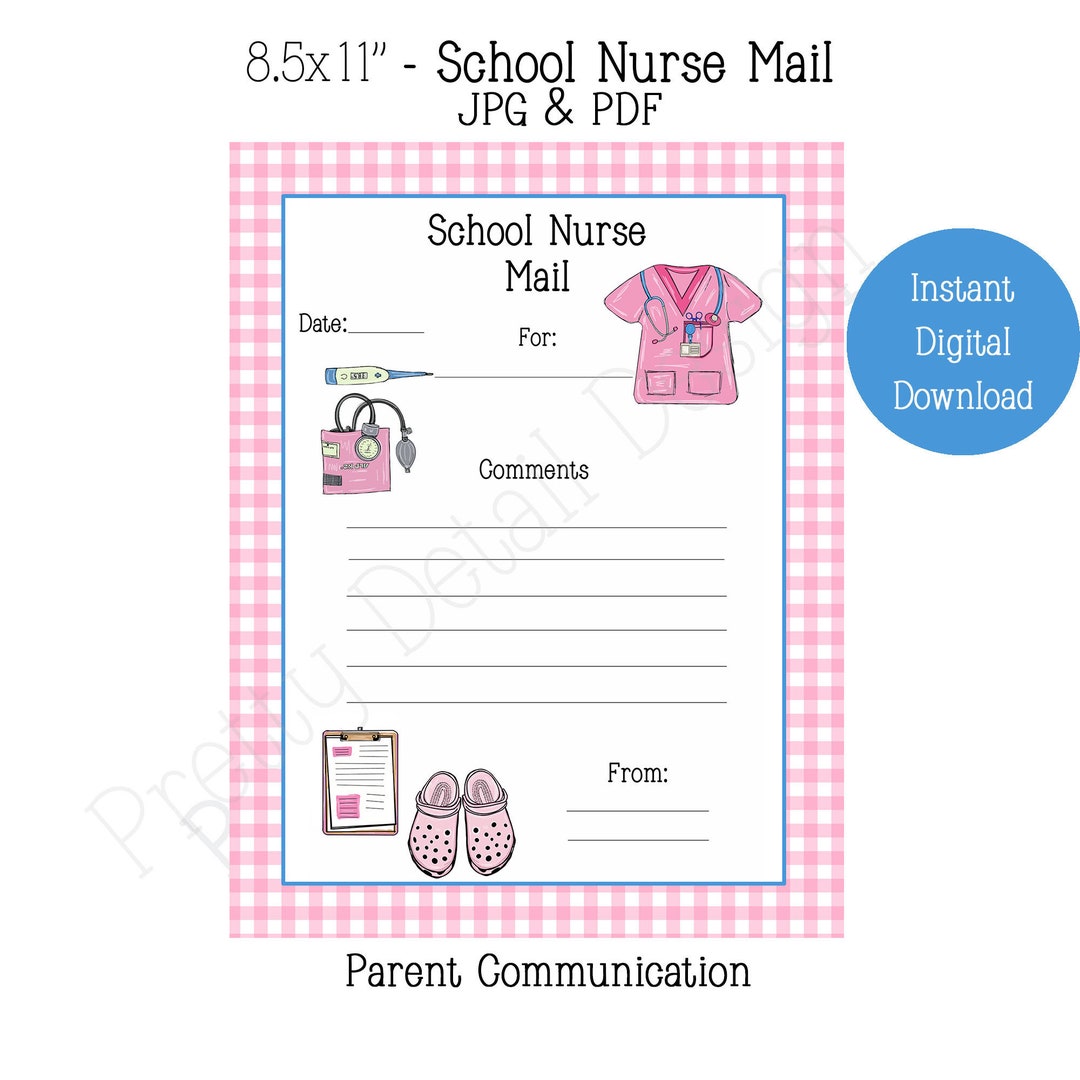 School Nurse Mail - School Communication, Parent School Note, Instant ...
