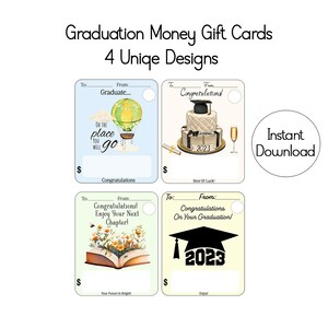 Graduation Money Card Holders Printable Grad Money Cards - Etsy