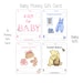 Baby Money Cards, Printable Baby Card, Money Card, Baby Shower Money ...