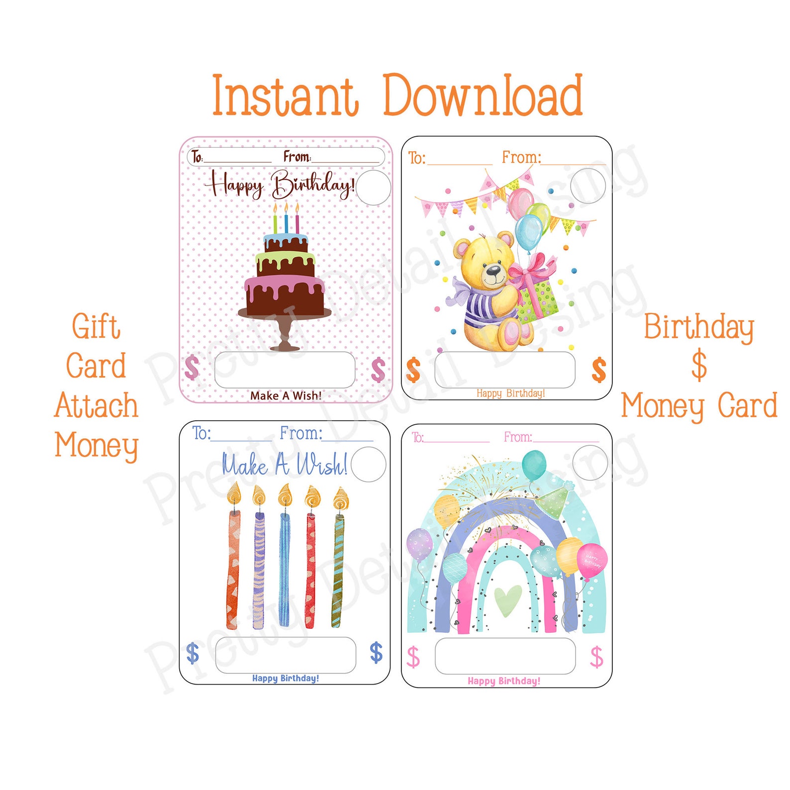 Birthday Money Gift Card, Gift Card, Money Birthday Gift Card Holder ...