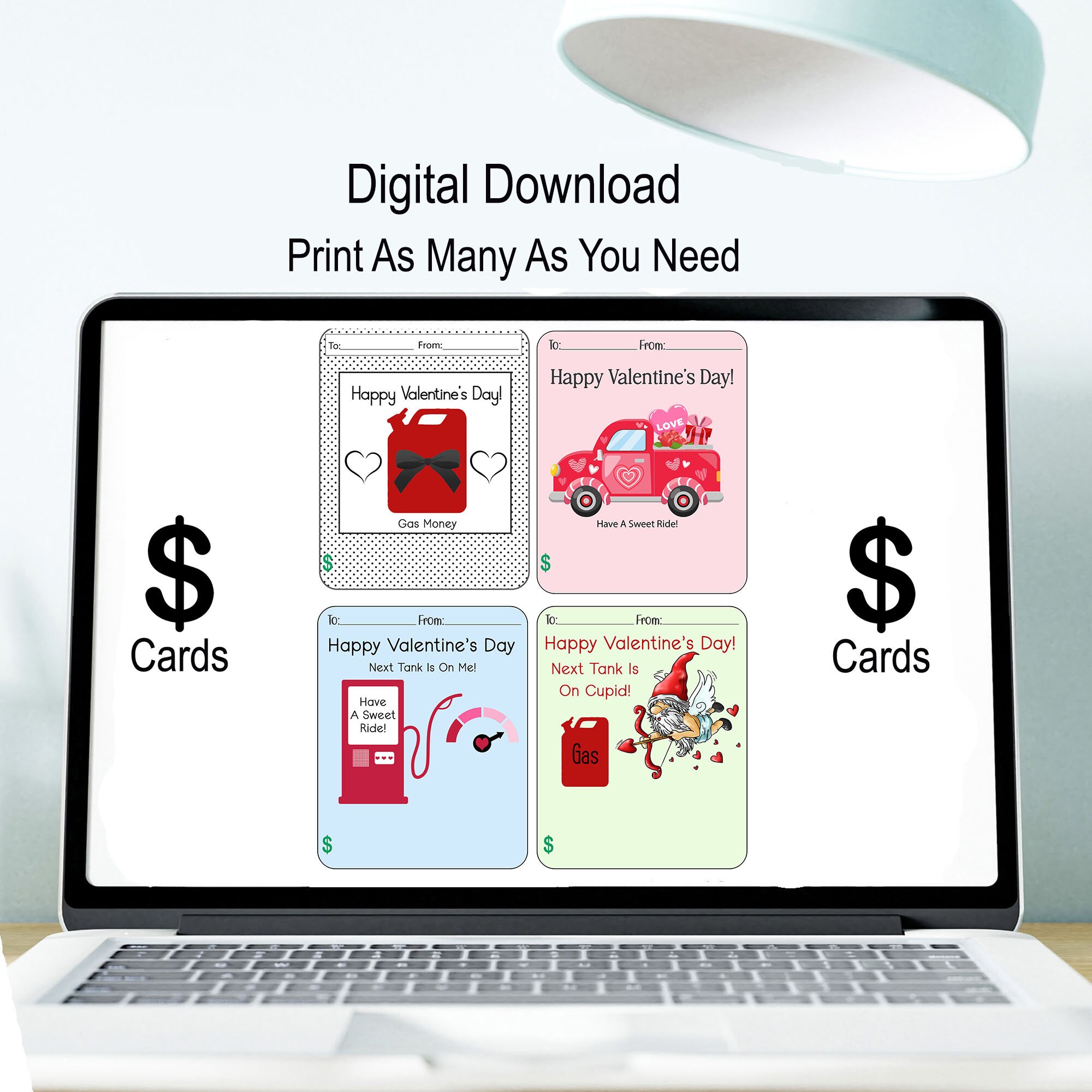 Valentine's Day Money Cards, Printable Card, Money Card, Kid's ...