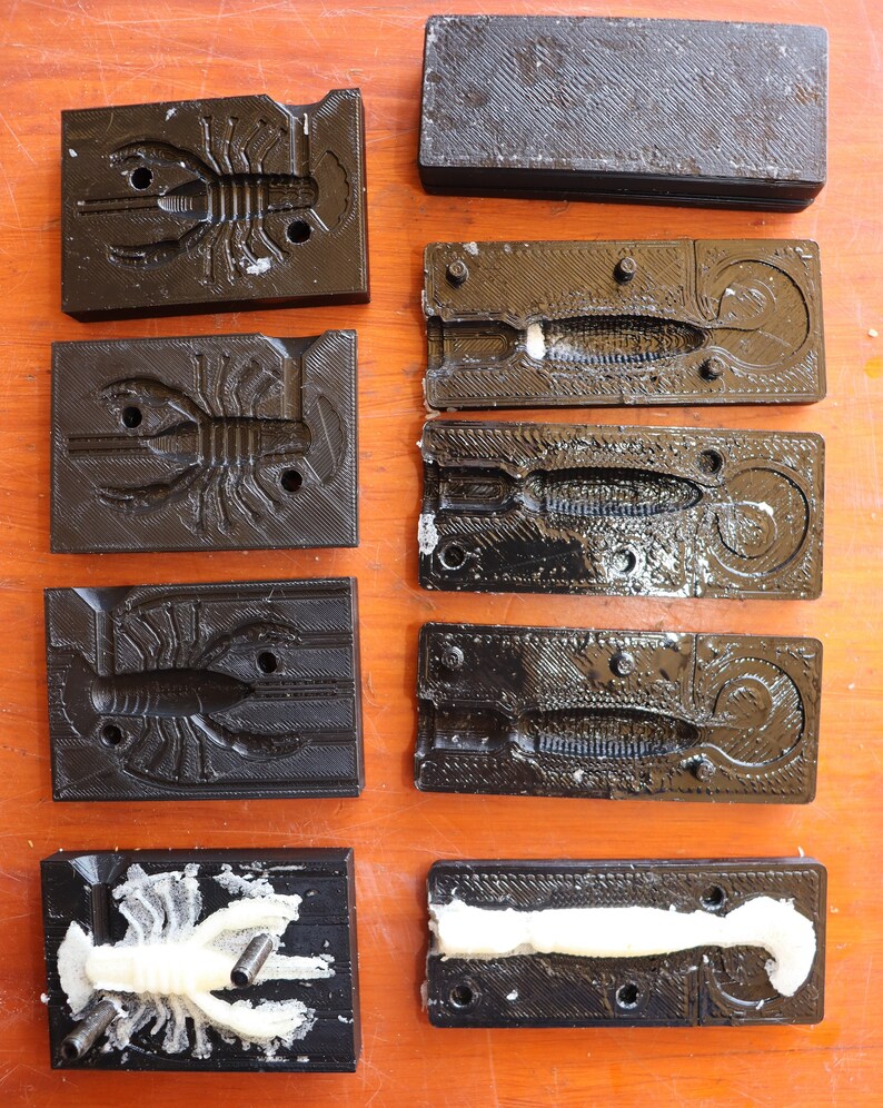 Complete Kit - DIY Fishing Bait Lure Mold/mould for Biodegradable ...