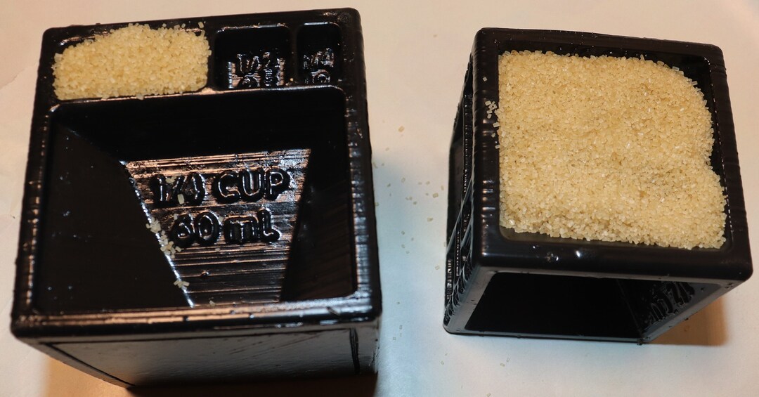 Measuring Cups Bakers Cube Cup/tbsp/tsp Food Measurements - Etsy