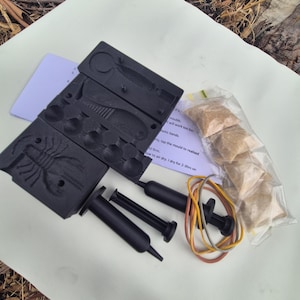 Complete Kit - DIY Fishing Bait Lure Mold/mould for Biodegradable ...