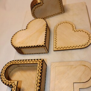 Wooden Love Heart Box - Etsy