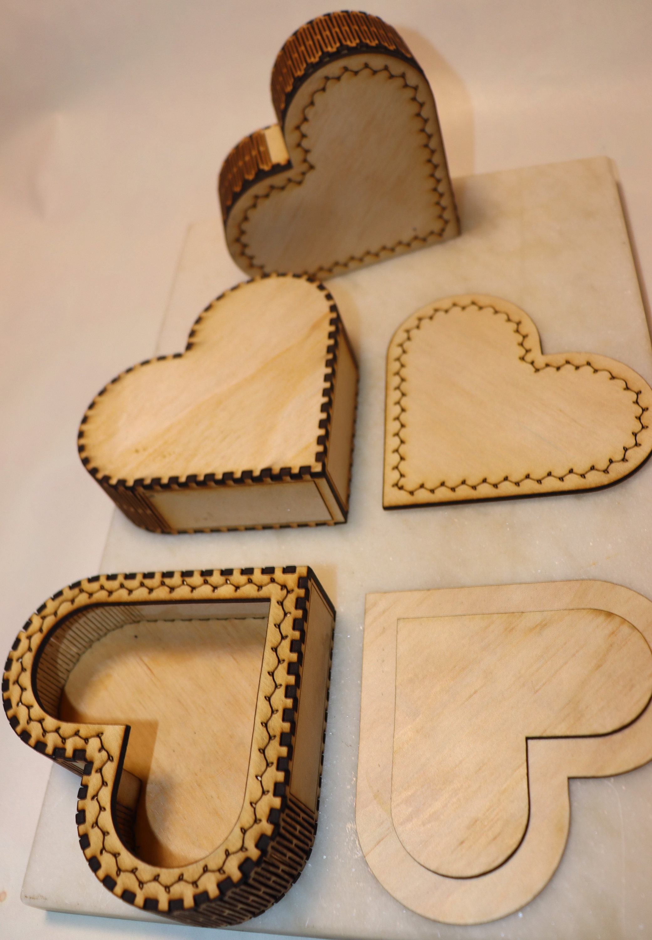 Wooden Love Heart Box - Etsy