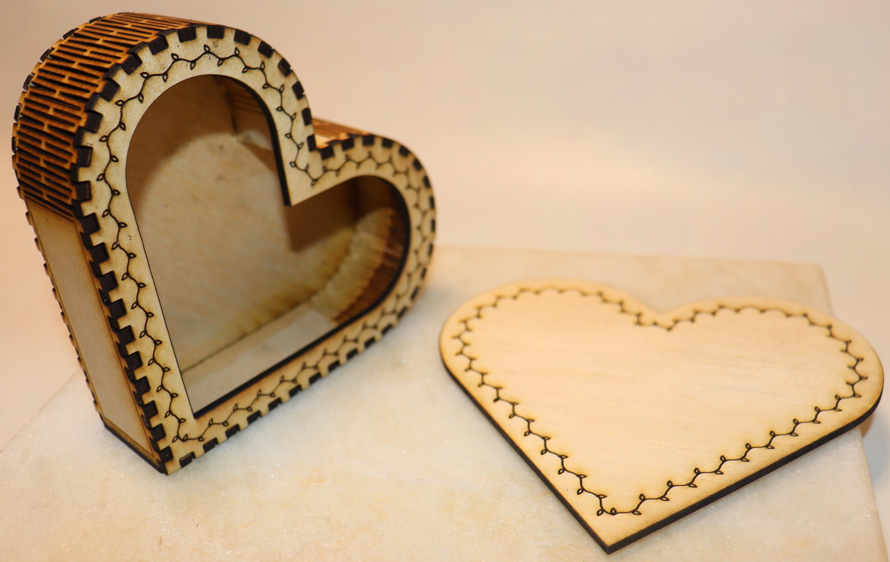 Wooden Love Heart Box - Etsy