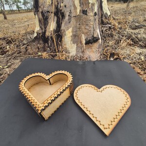 Wooden Love Heart Box - Etsy