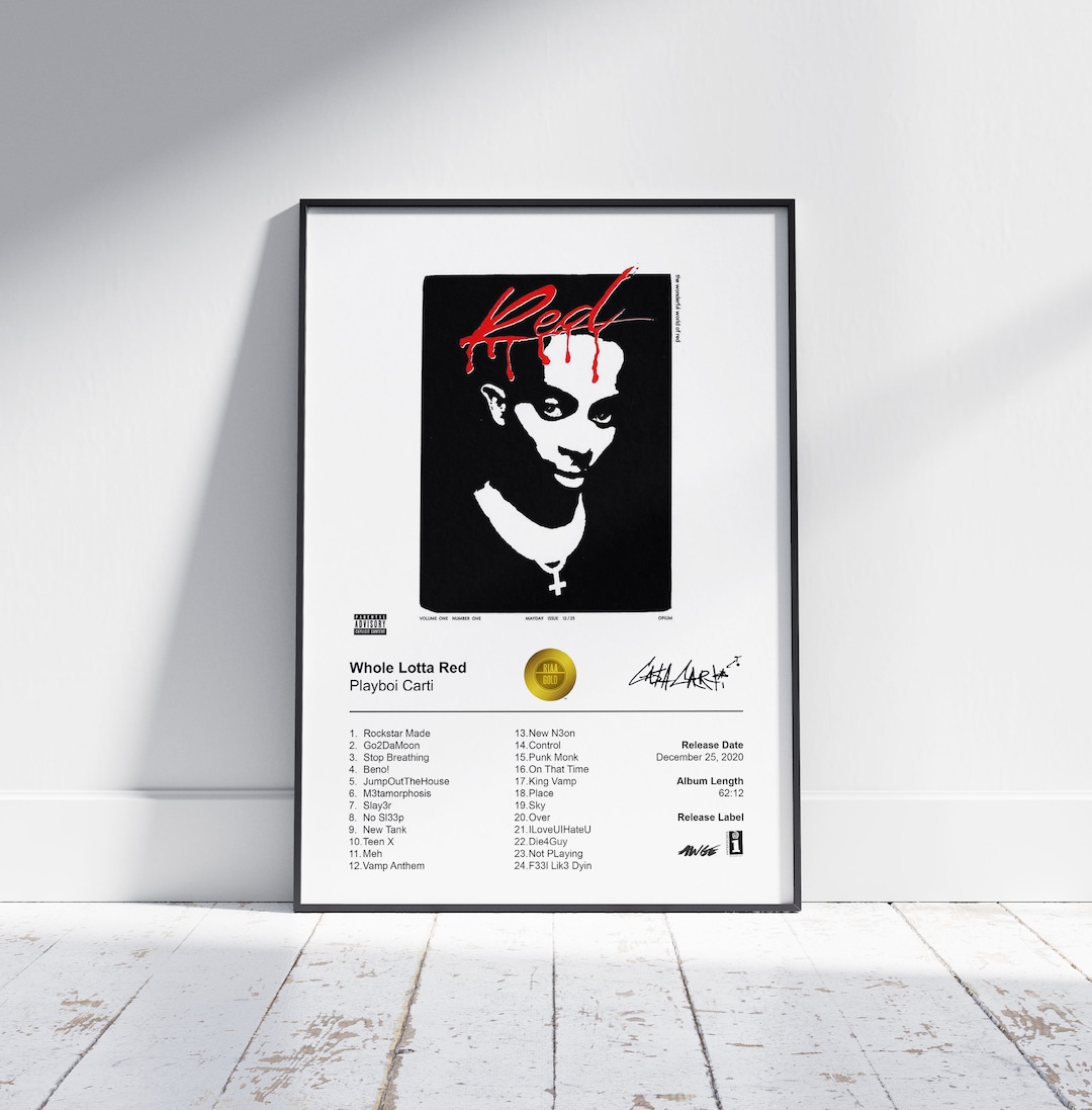 Playboi Carti Poster Digital Download Whole Lotta Red Album - Etsy