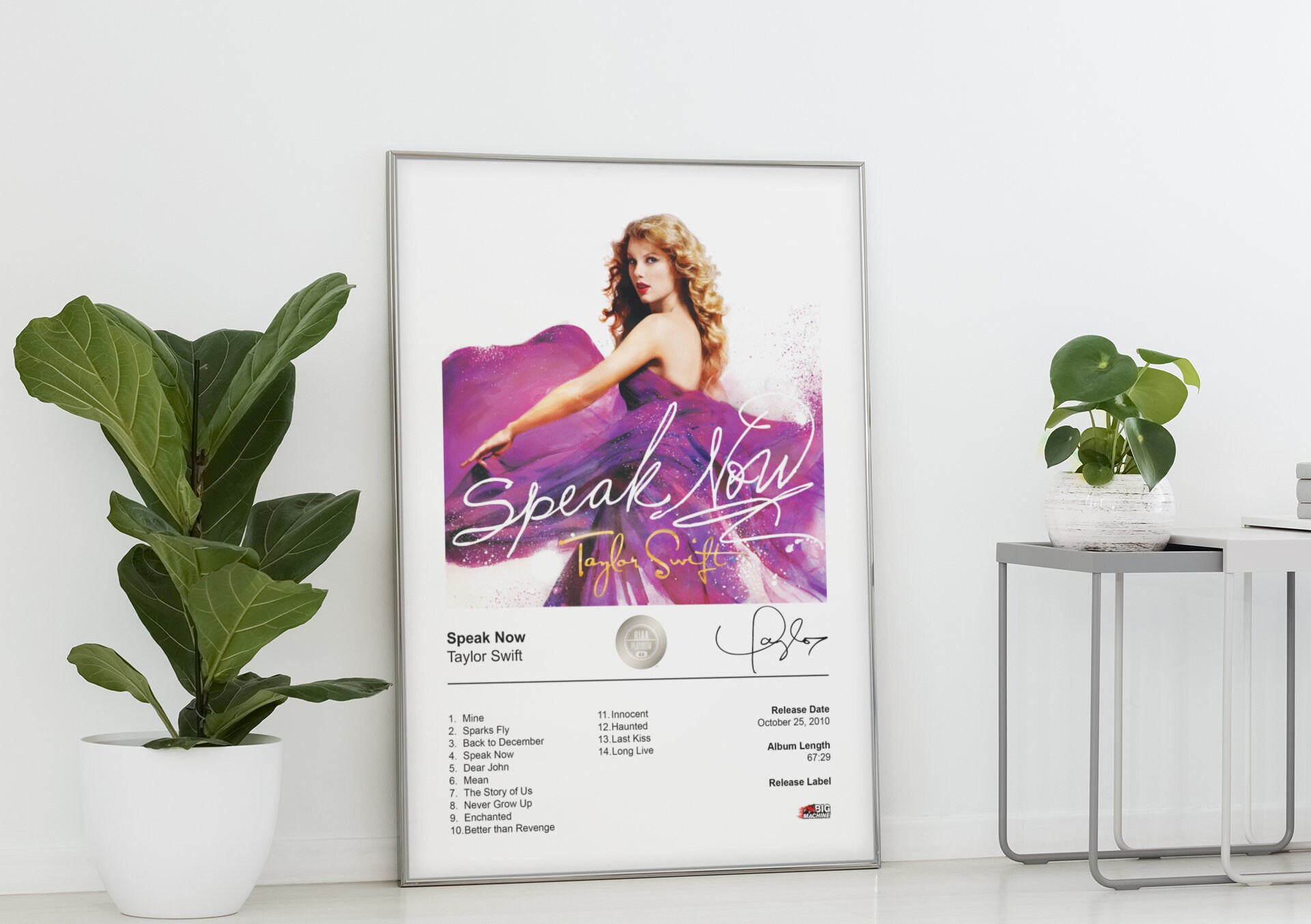 Taylor Poster - Speak Now Album Cover Poster Designed & Sold By Philip ...