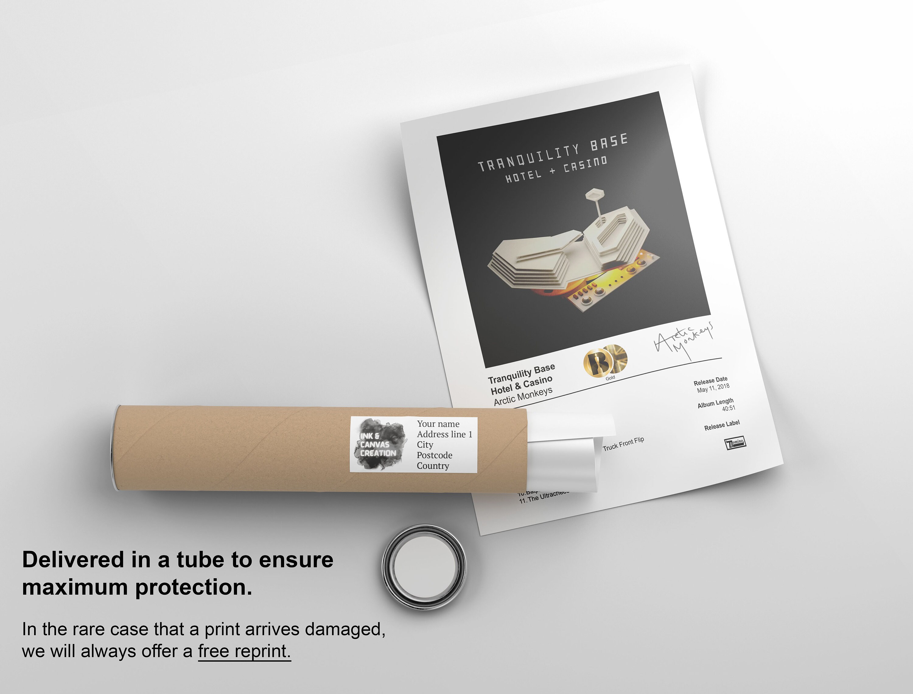 Arctic Monkeys Poster - Tranquility Base Hotel & Casino Album Cover ...