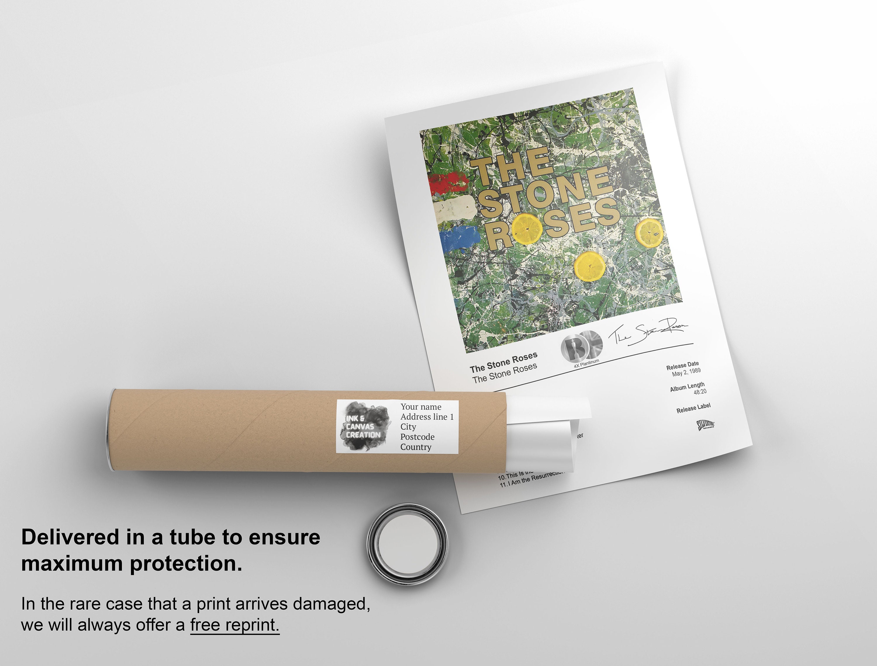 The Stone Roses Poster - The Stone Roses Album Cover Poster sold by ...