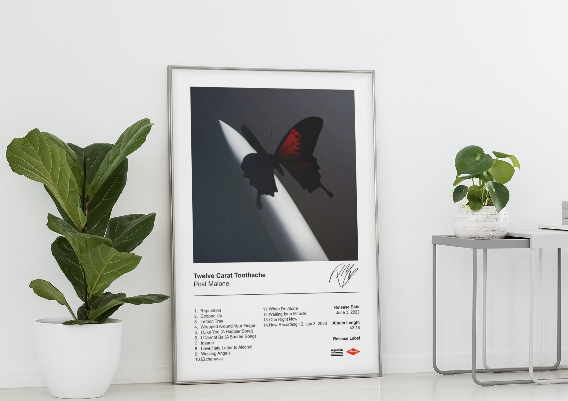 Post Malone Poster - Twelve Carat Toothache Album Cover Poster sold by ...