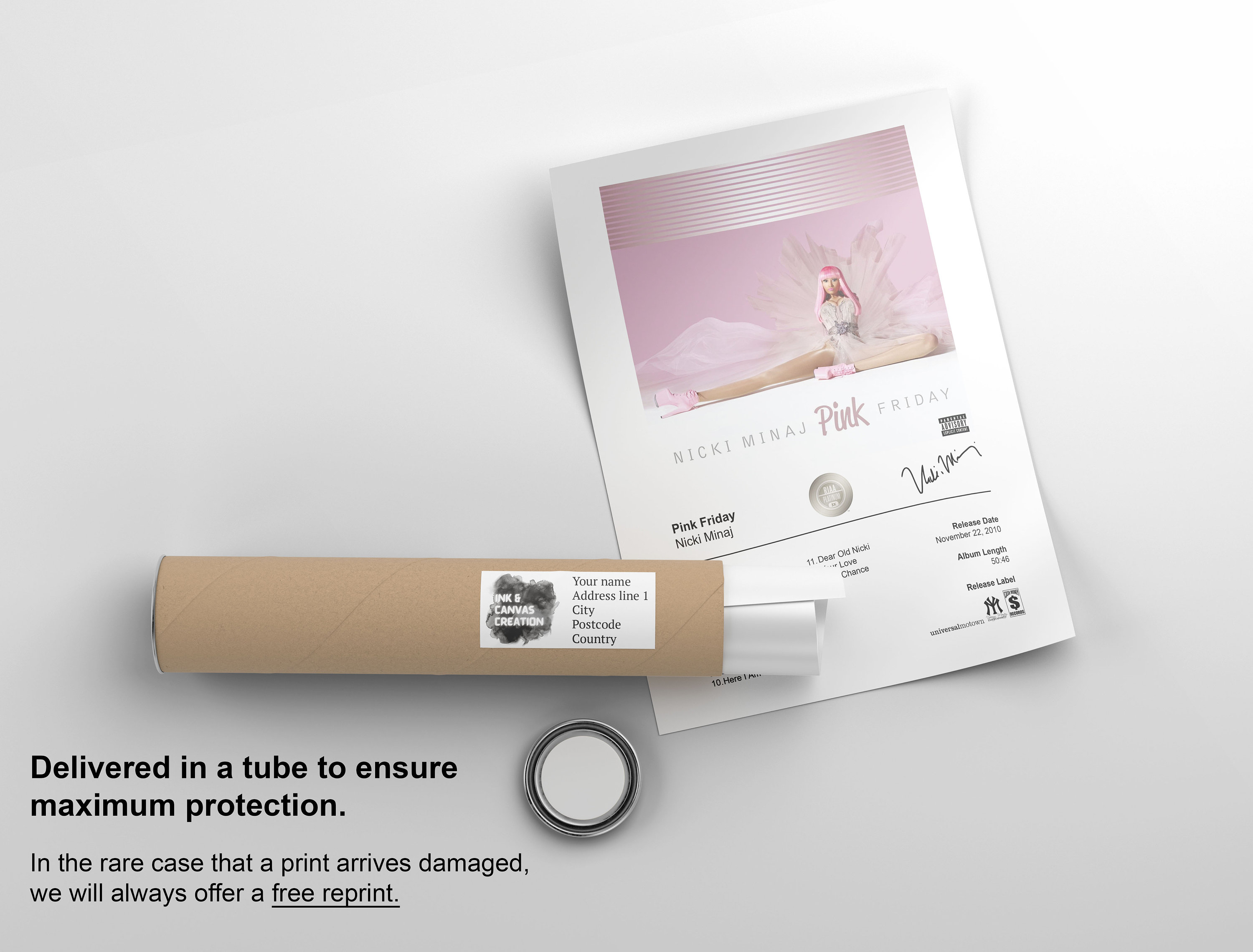 Nicki Minaj Poster - Pink Friday Album Cover Poster sold by Levar ...