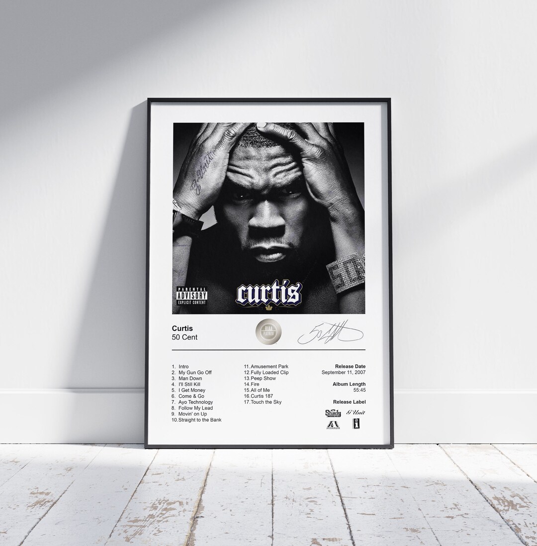 50 Cent Poster Curtis Album Cover Poster Print 50 Cent - Etsy