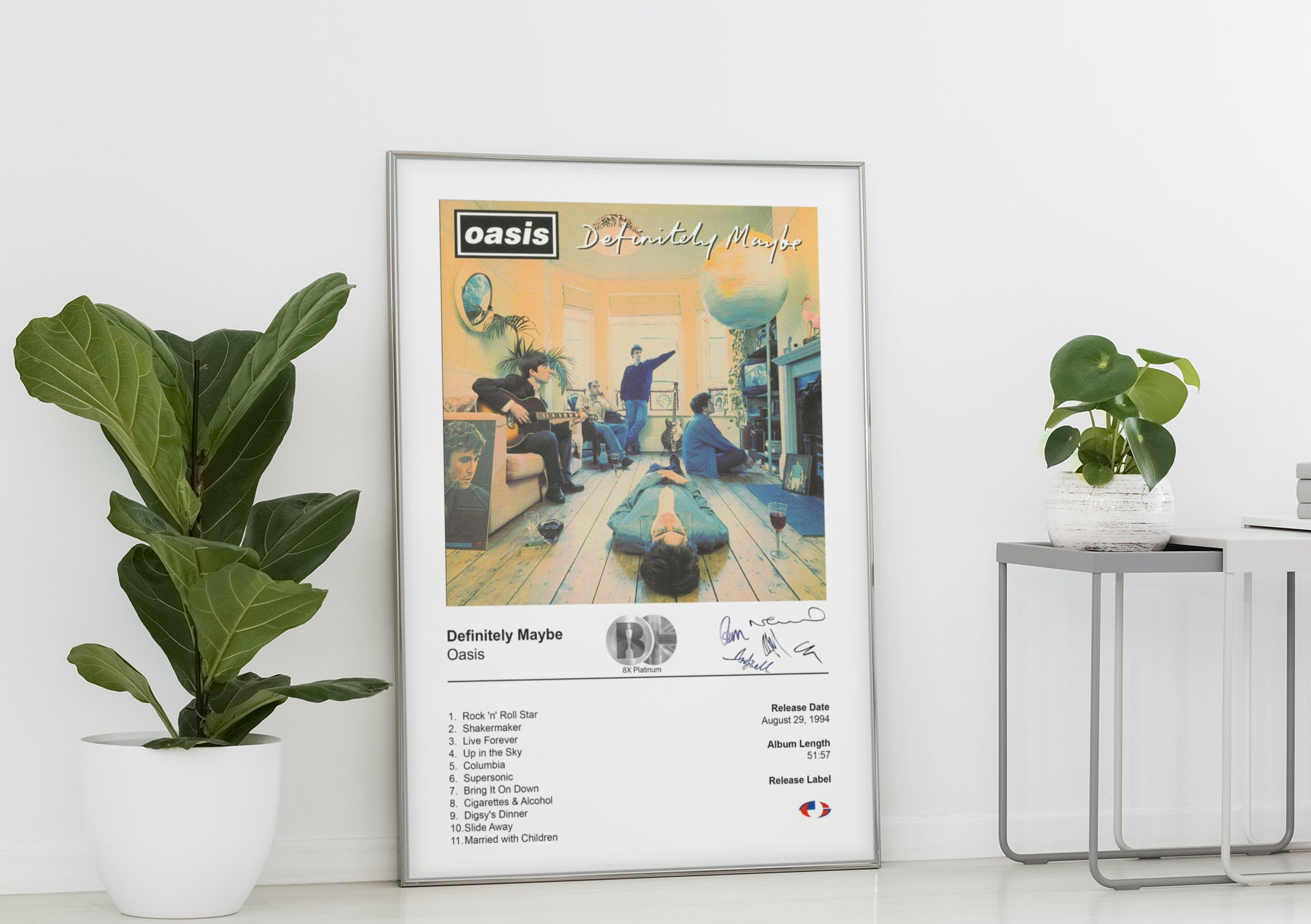 Oasis Poster - Definitely Maybe Album Cover Poster sold by Harmonie ...