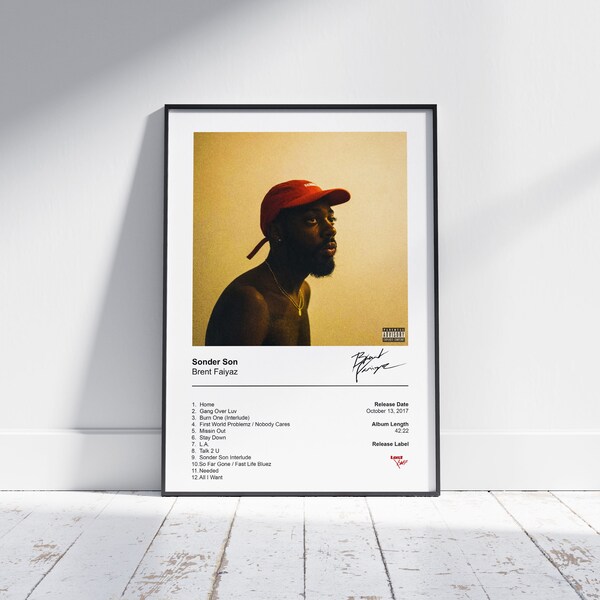 Brent Faiyaz Poster - Etsy