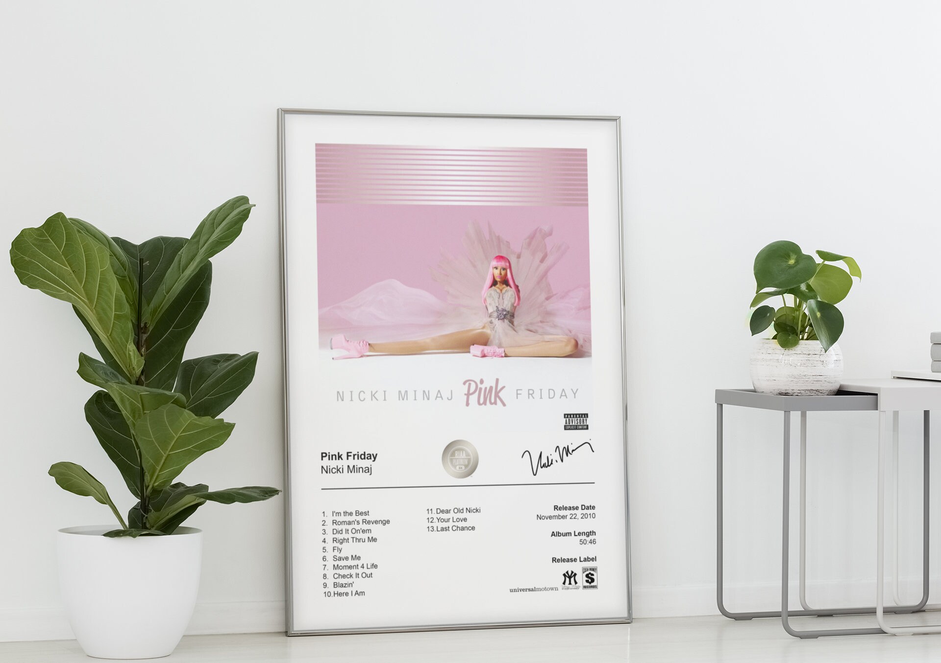Nicki Minaj Poster - Pink Friday Album Cover Premium Matte Vertical ...