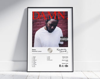 Damn album cover poster - Etsy España