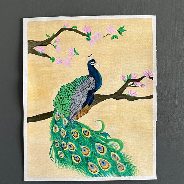 Art Deco Peacock - Etsy