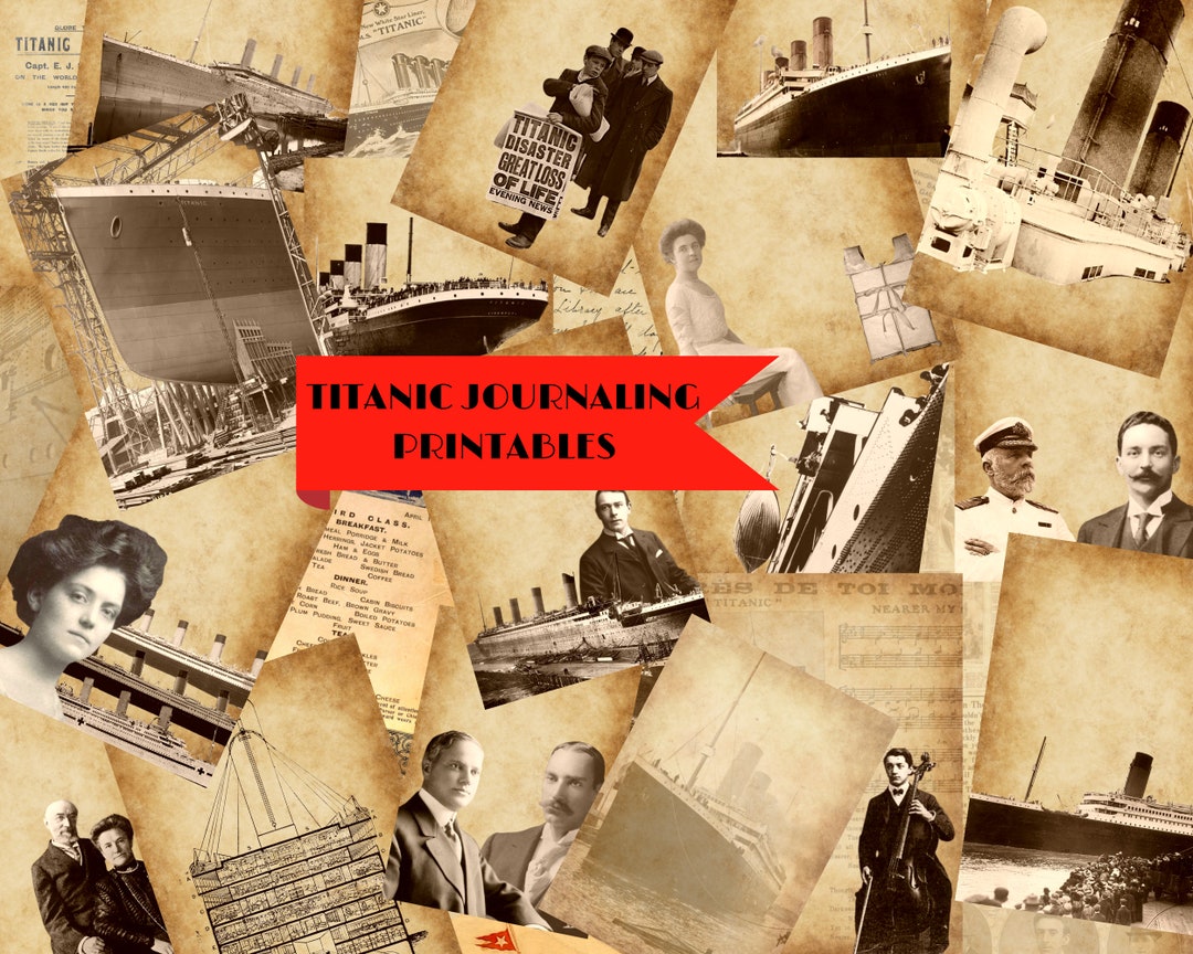 Titanic Junk Journal Titanic Scrapbook Pages Vintage Titanic - Etsy