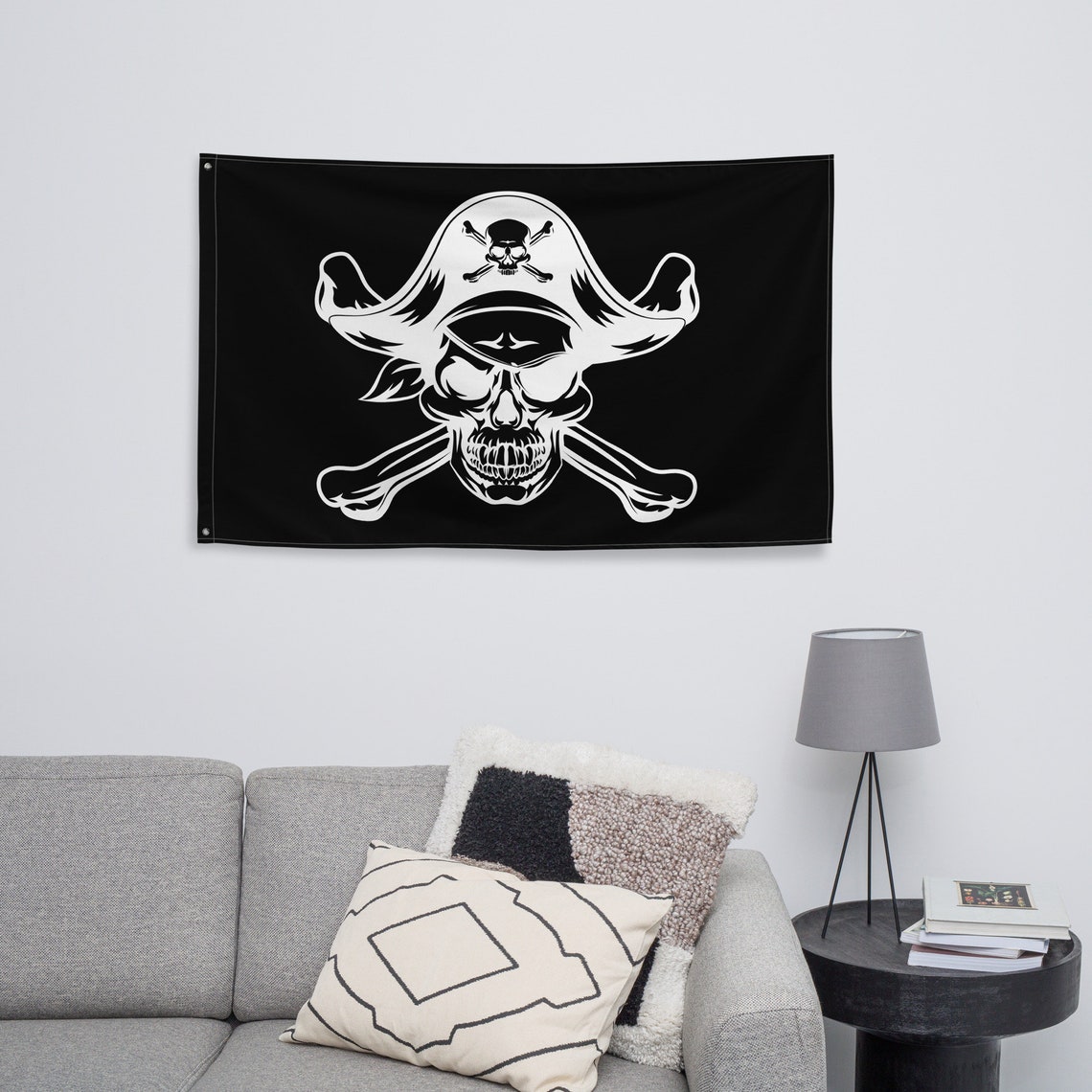 Pirate Flag, Skull Jolly Roger Wall Flag, Nautical Wall Flag, Pirate ...