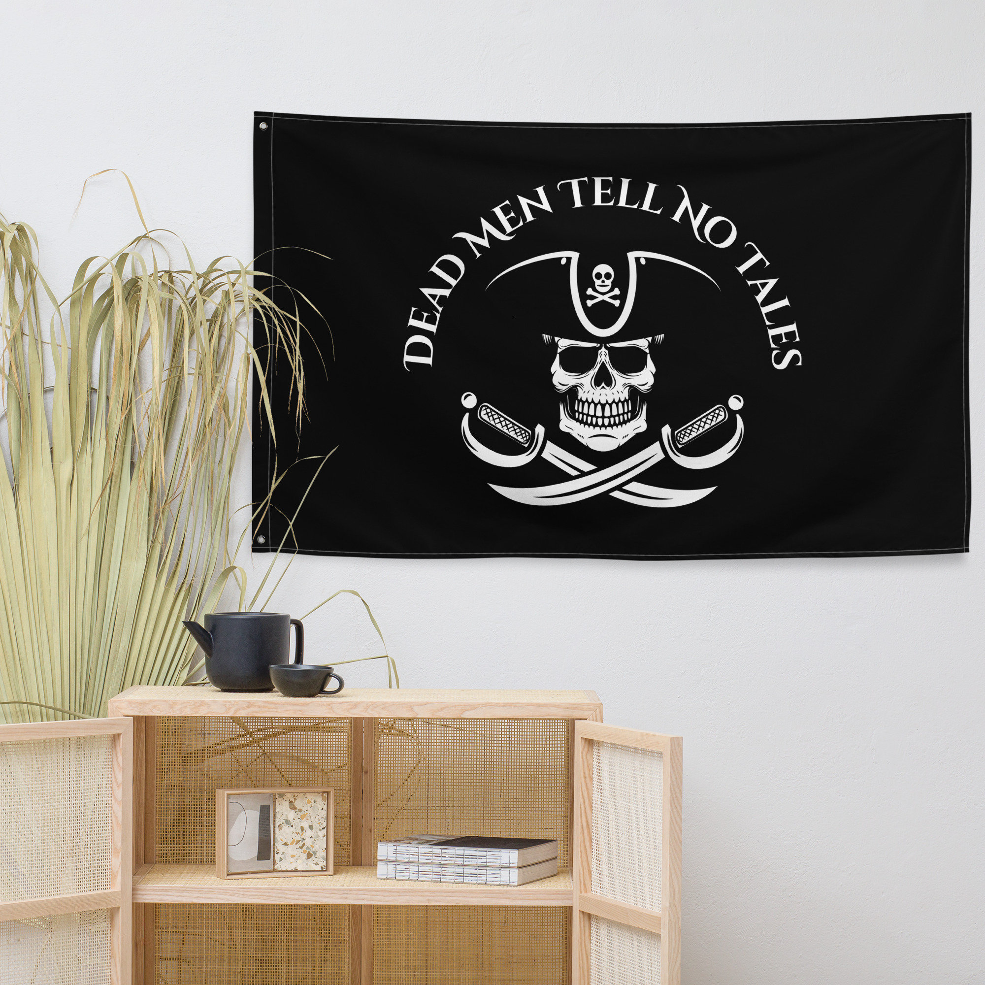 Pirate Quote Flag, Skull Jolly Roger Wall Flag, Nautical Wall Flag ...