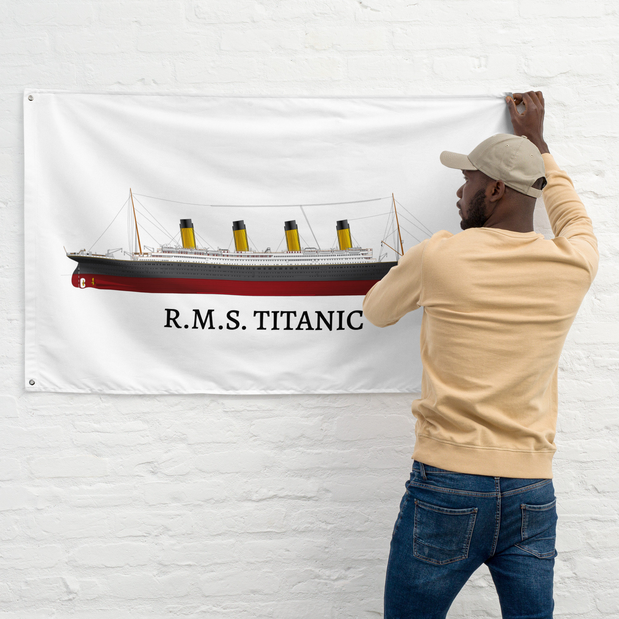 Titanic Model Flag, Titanic Lover Flag, RMS Titanic Gift, Titanic ...