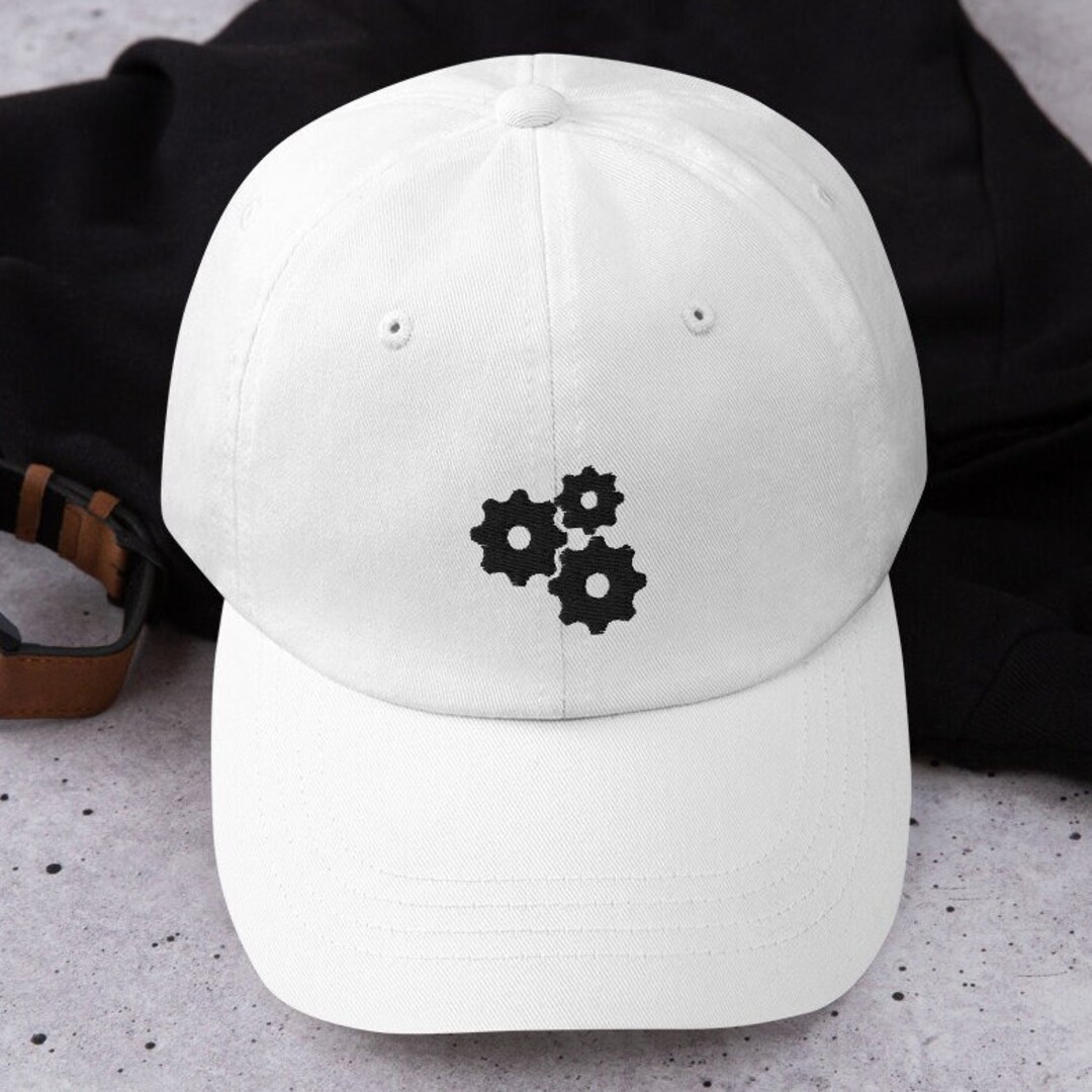 Gears Embroidered Hat, Car Mechanic Hat, Engine Hat, Engineer Hat, Car ...