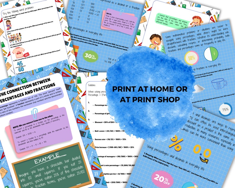 Math Handout, Math Extra Help for Kids, Tutoring, Homeschool, Math for ...