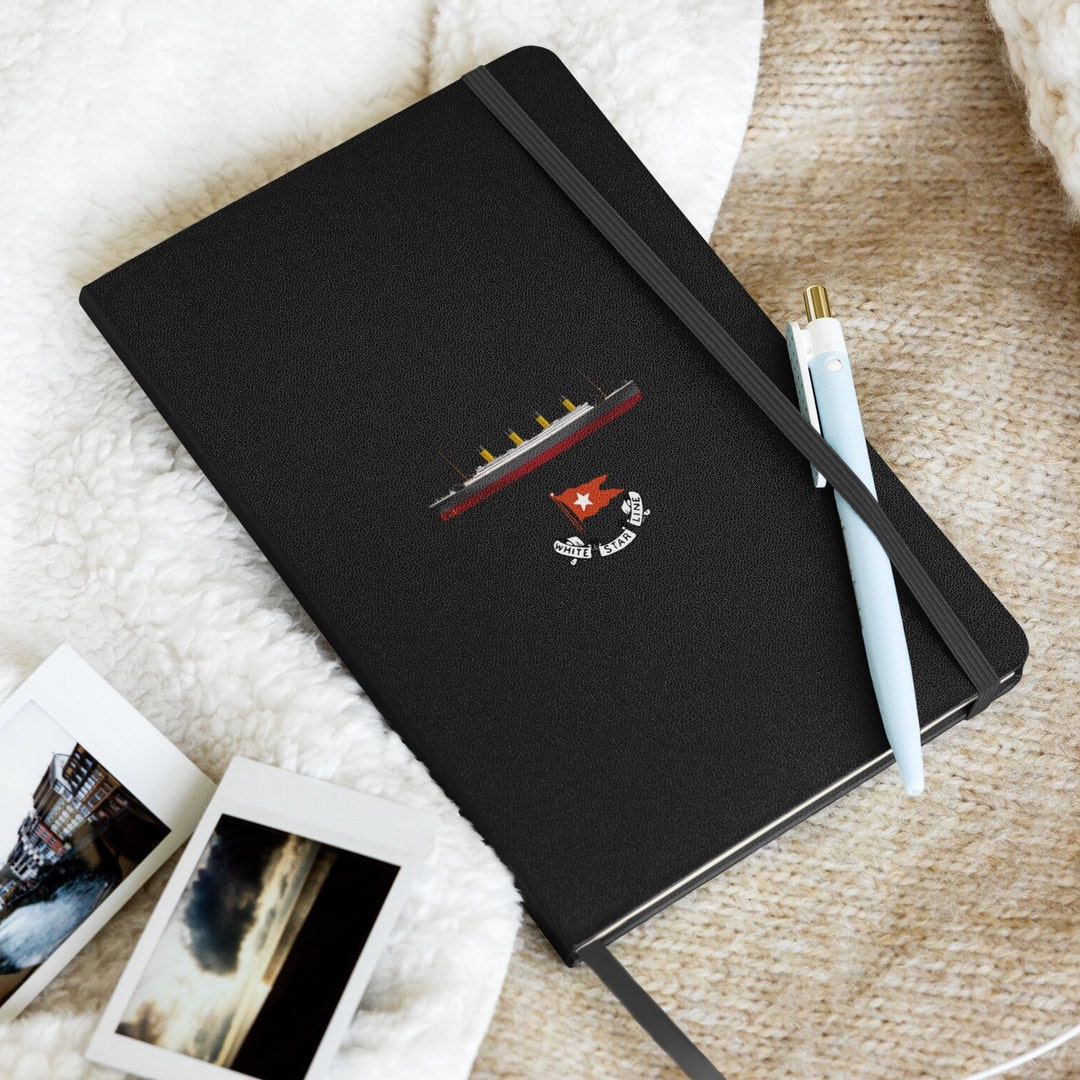 White Star Logo Hardcover Bound Notebook, Titanic Model Notebook ...