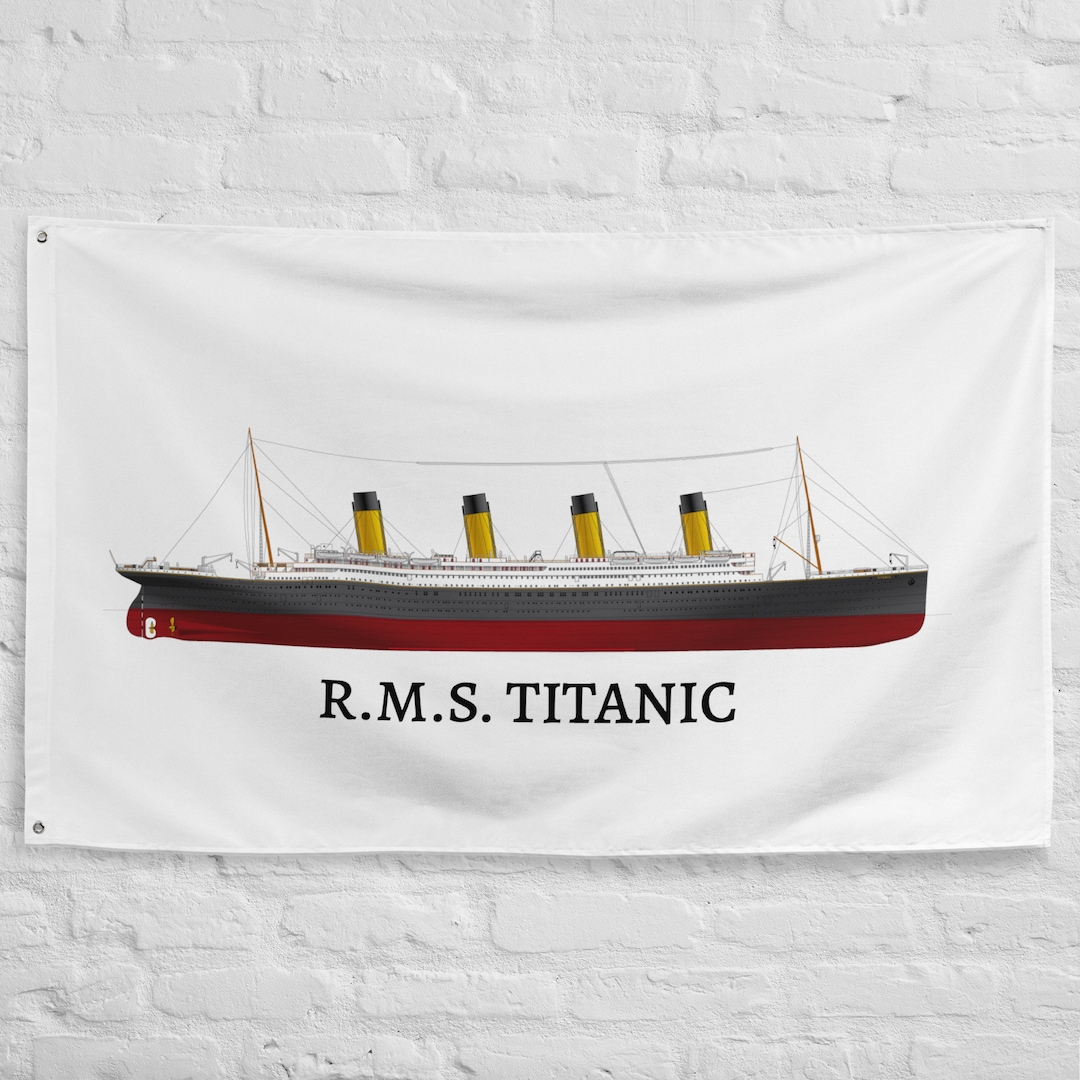 Titanic Model Flag, Titanic Lover Flag, RMS Titanic Gift, Titanic ...
