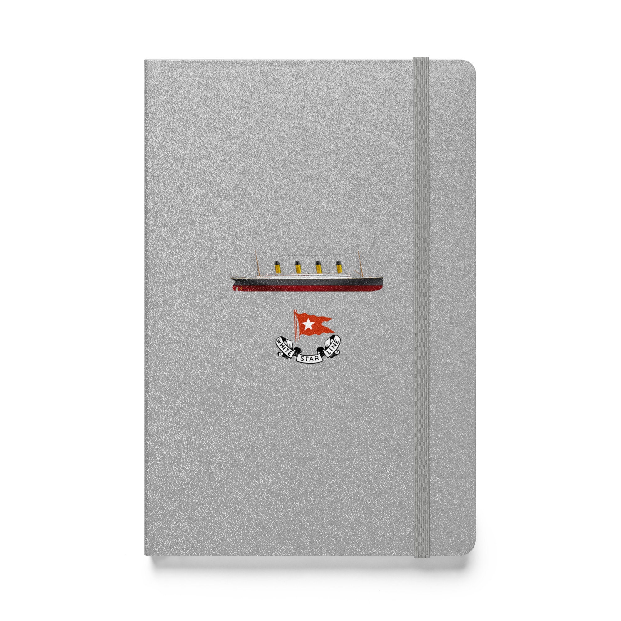 White Star Logo Hardcover Bound Notebook, Titanic Model Notebook ...