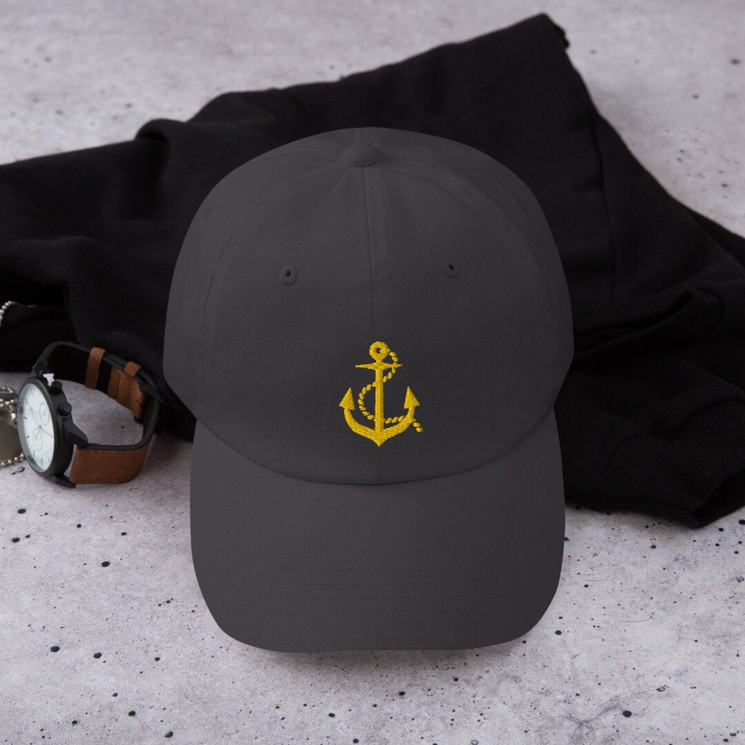 Deck Officer Hat, Crew Hat, Sailor Hat, Anchor Embroidery Dad Hat ...