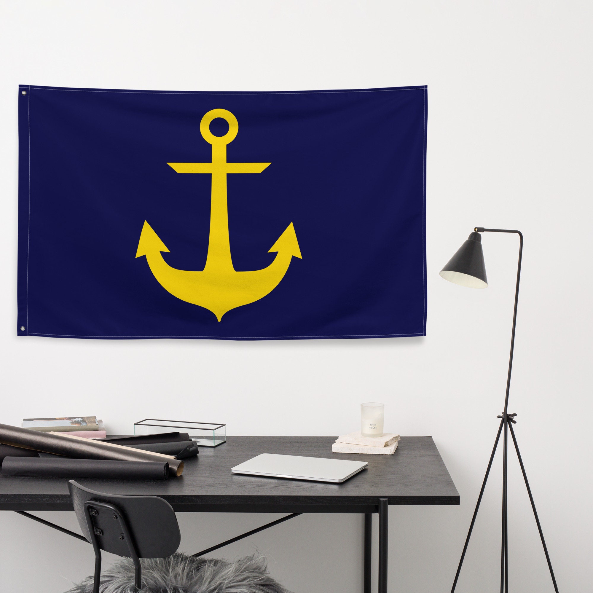 Anchor Wall Flag, Deck Officer Flag, Sailor Flag, Captain Flag, Anchor ...