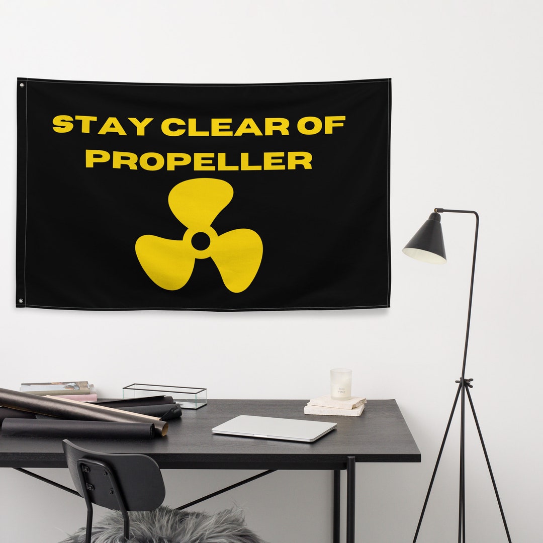 Propeller Wall Flag, Ship Propeller, Marine Engineer Flag, Propeller ...