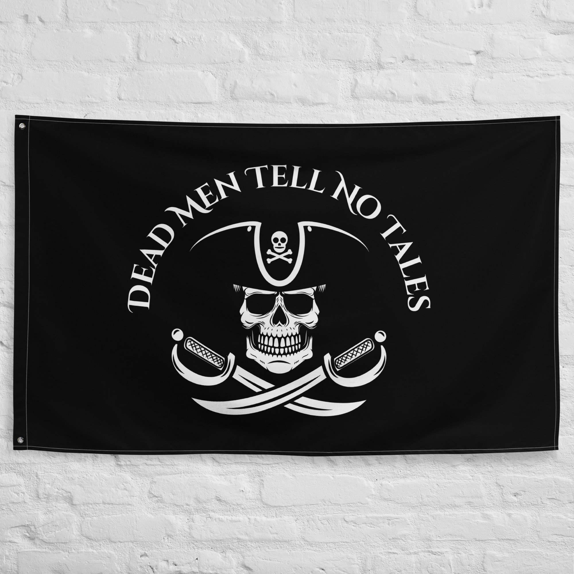 Pirate Quote Flag, Skull Jolly Roger Wall Flag, Nautical Wall Flag ...