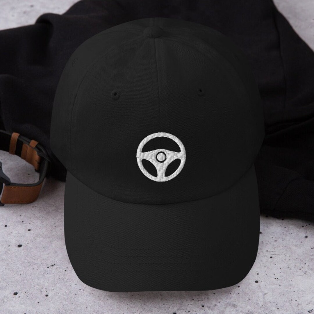 Steering Wheel Embroidered Hat, Car Dad Hat, Car Enthusiast Gift ...
