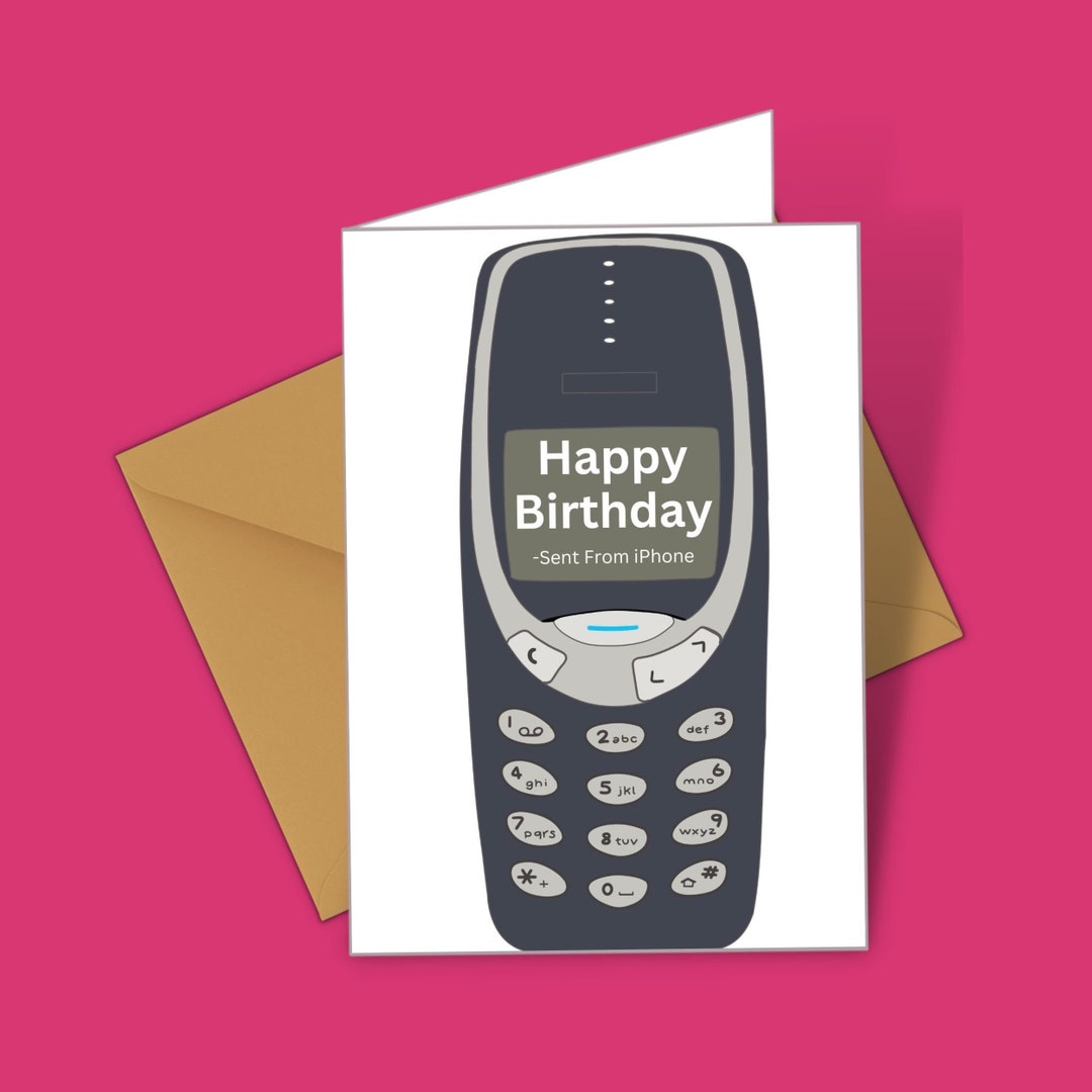 Baby Reindeer Inspired Birthday Card Greeting Card Blank Nokia 3310 ...