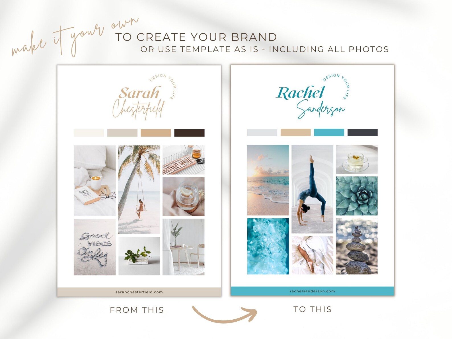 Wellness Coach Brand Kit for CANVA Balance Harmony - Etsy