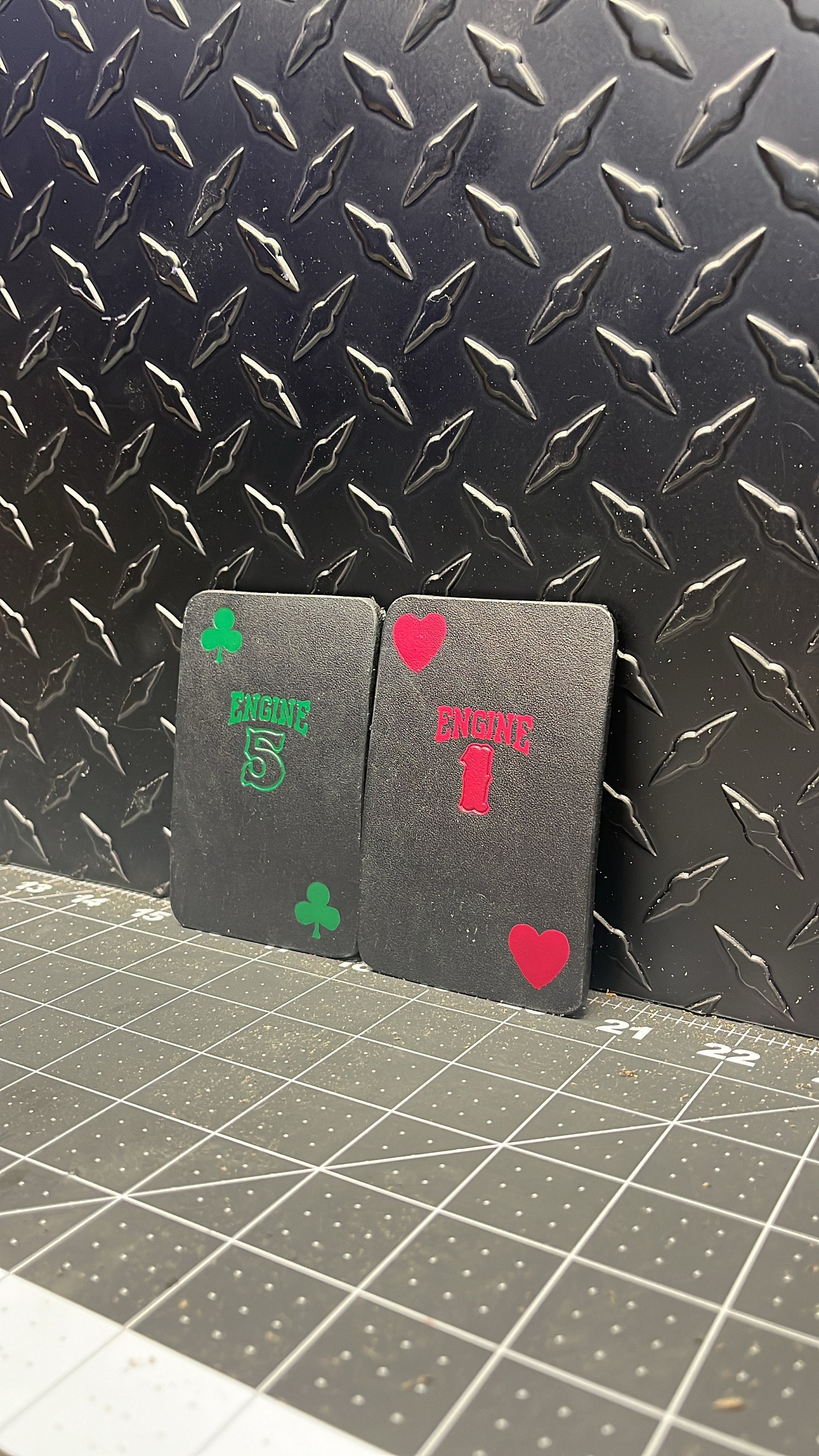 Set of Custom Leather Firefighter Playing Cards - Etsy